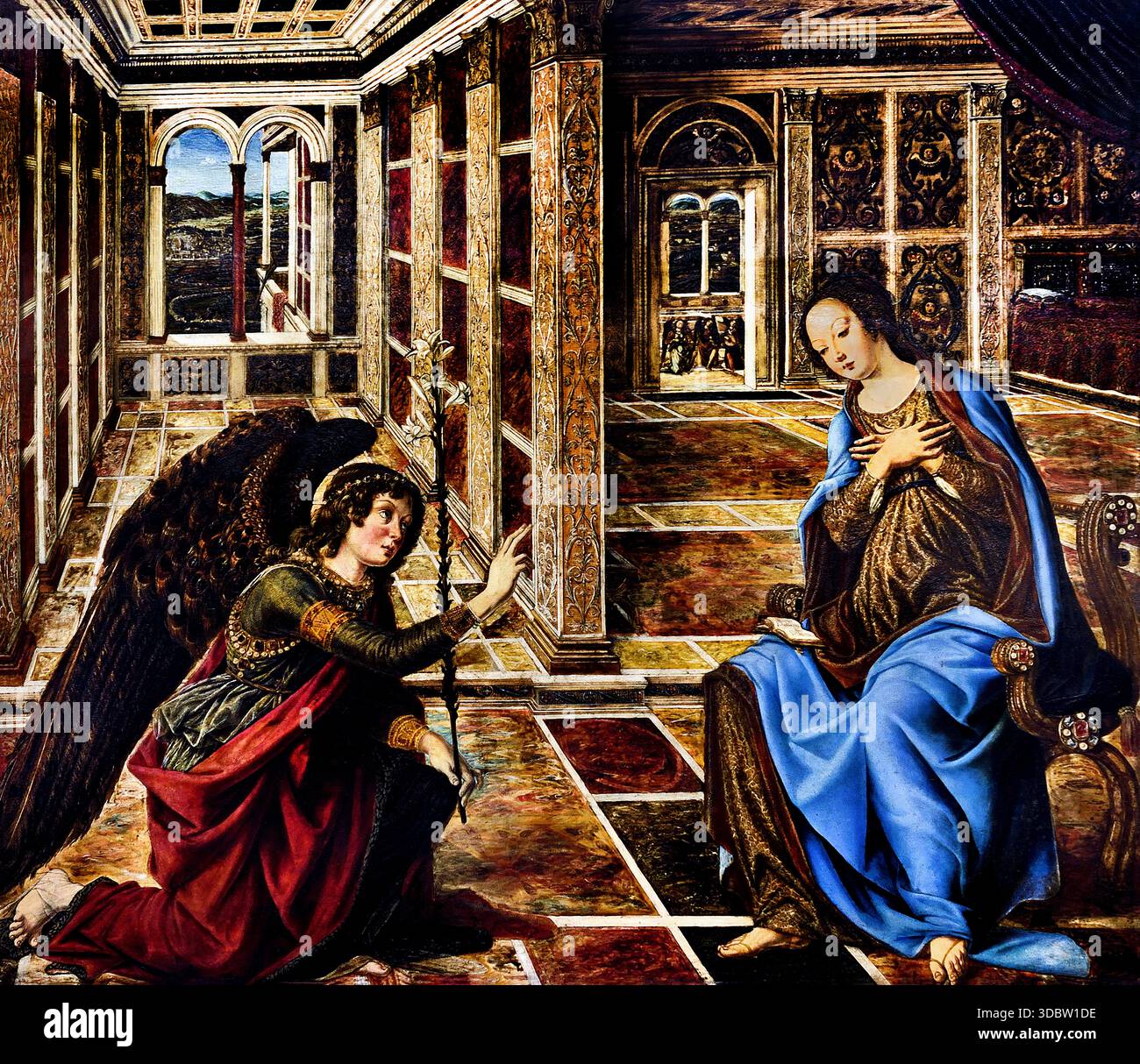 The Annunciation to Mary 1470 Altar picture by Piero di Jacopo d ...