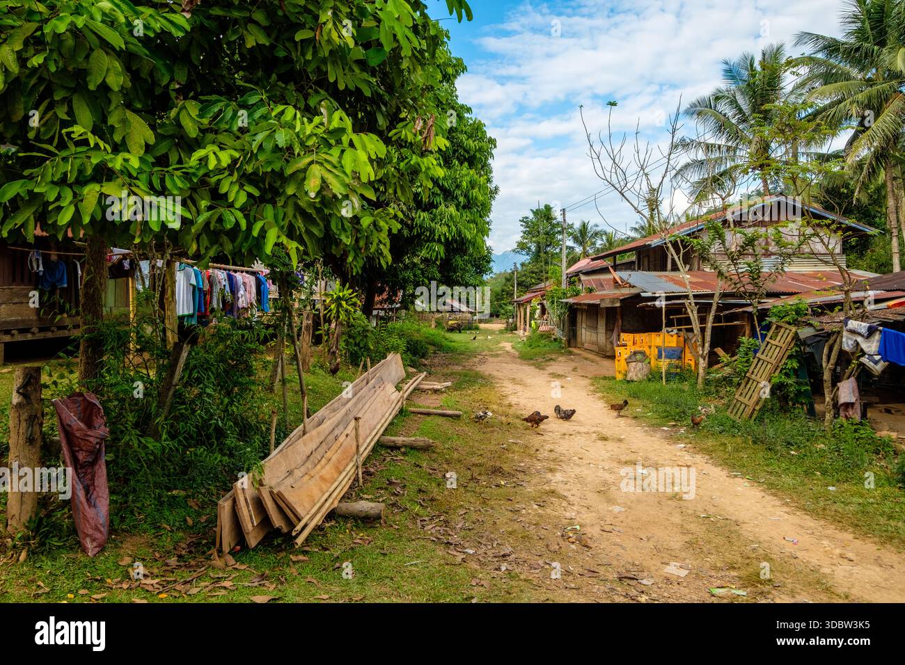 Rural village in northern Laos Stock Photo - Alamy