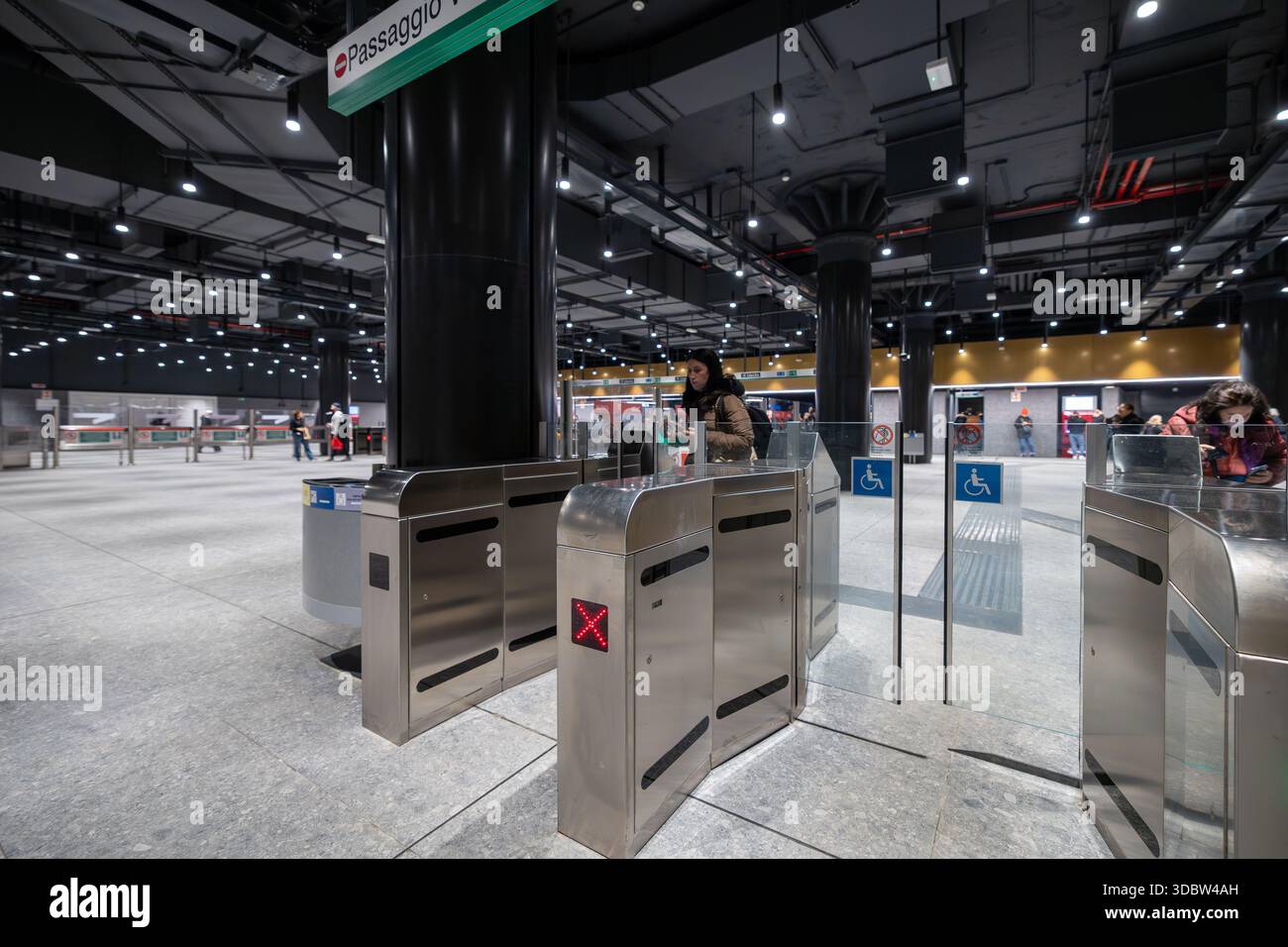 Rome, Italy - December 17, 2025: The new Metro C station, Colosseo ...