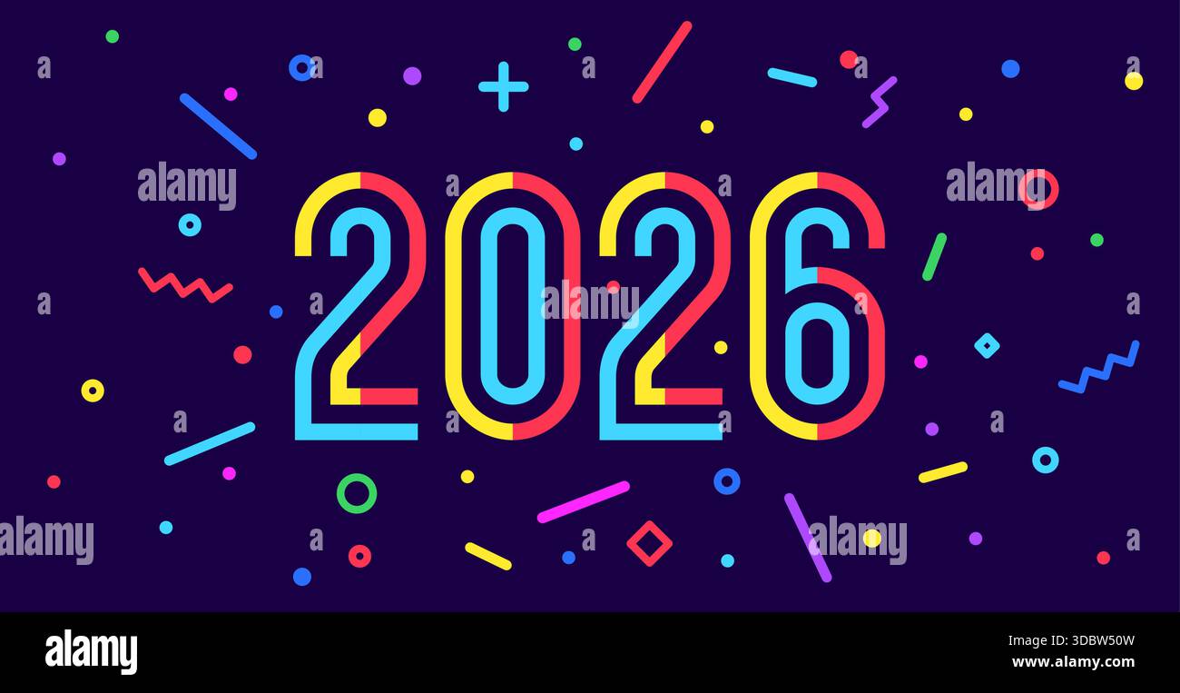 2026 fireworks card happy Stock Vector Images - Alamy