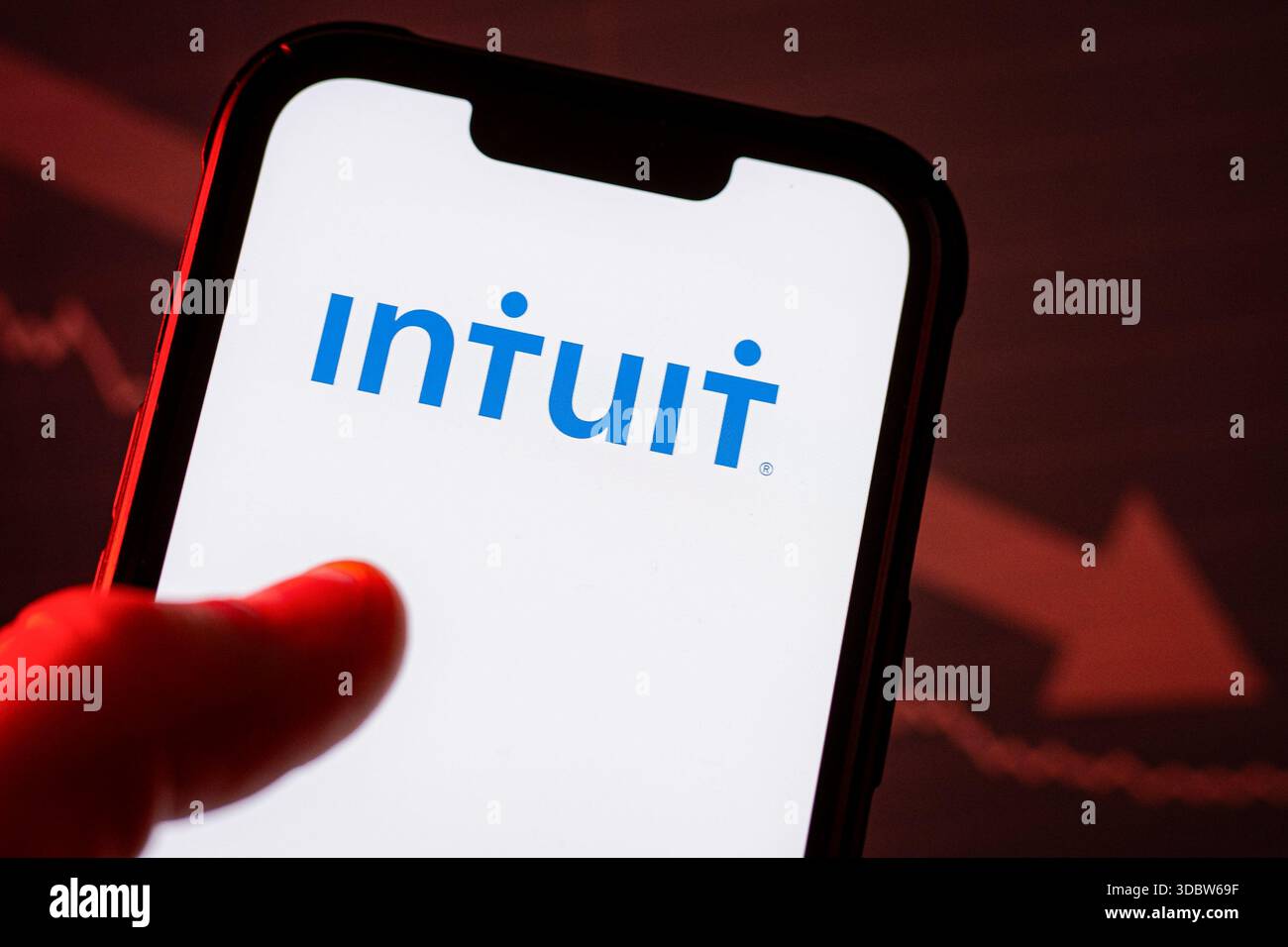 In this photo illustration, a Intuit logo is seen displayed on a ...