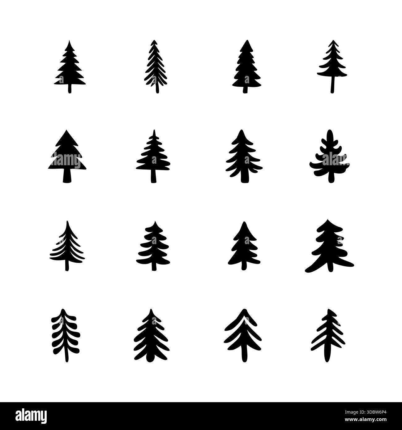 Tall pine trees Cut Out Stock Images & Pictures - Alamy