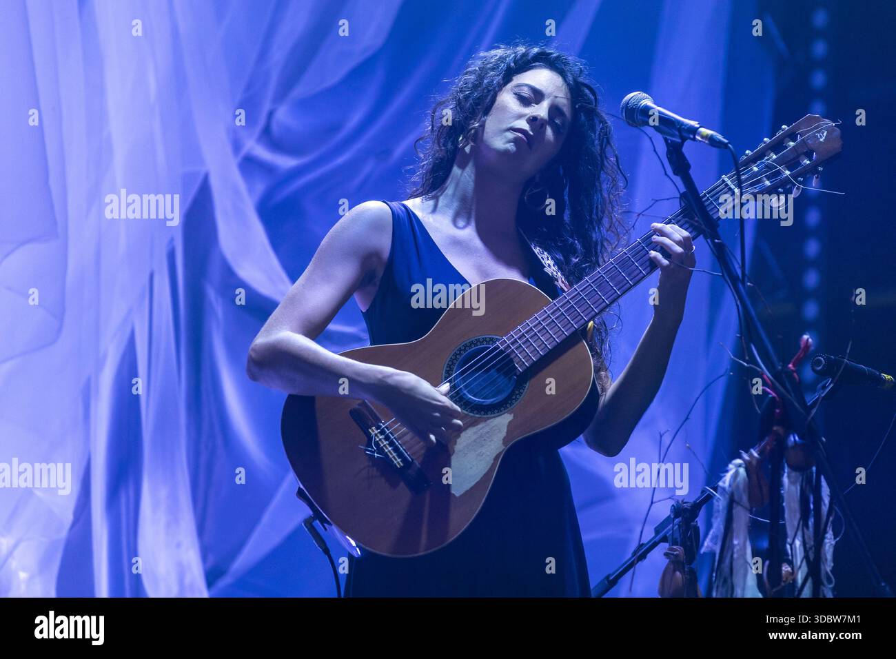 Denise Di Maria performs live on stage during the "Furèsta Europa" tour ...