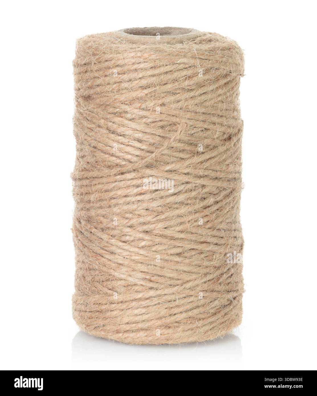 Jute burlap twine spool isolated on a transparent background. Natural ...