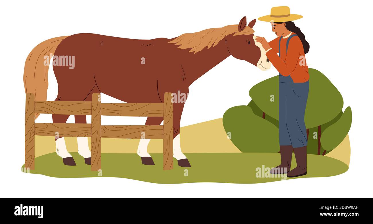 Farmers farm animals Cut Out Stock Images & Pictures - Alamy