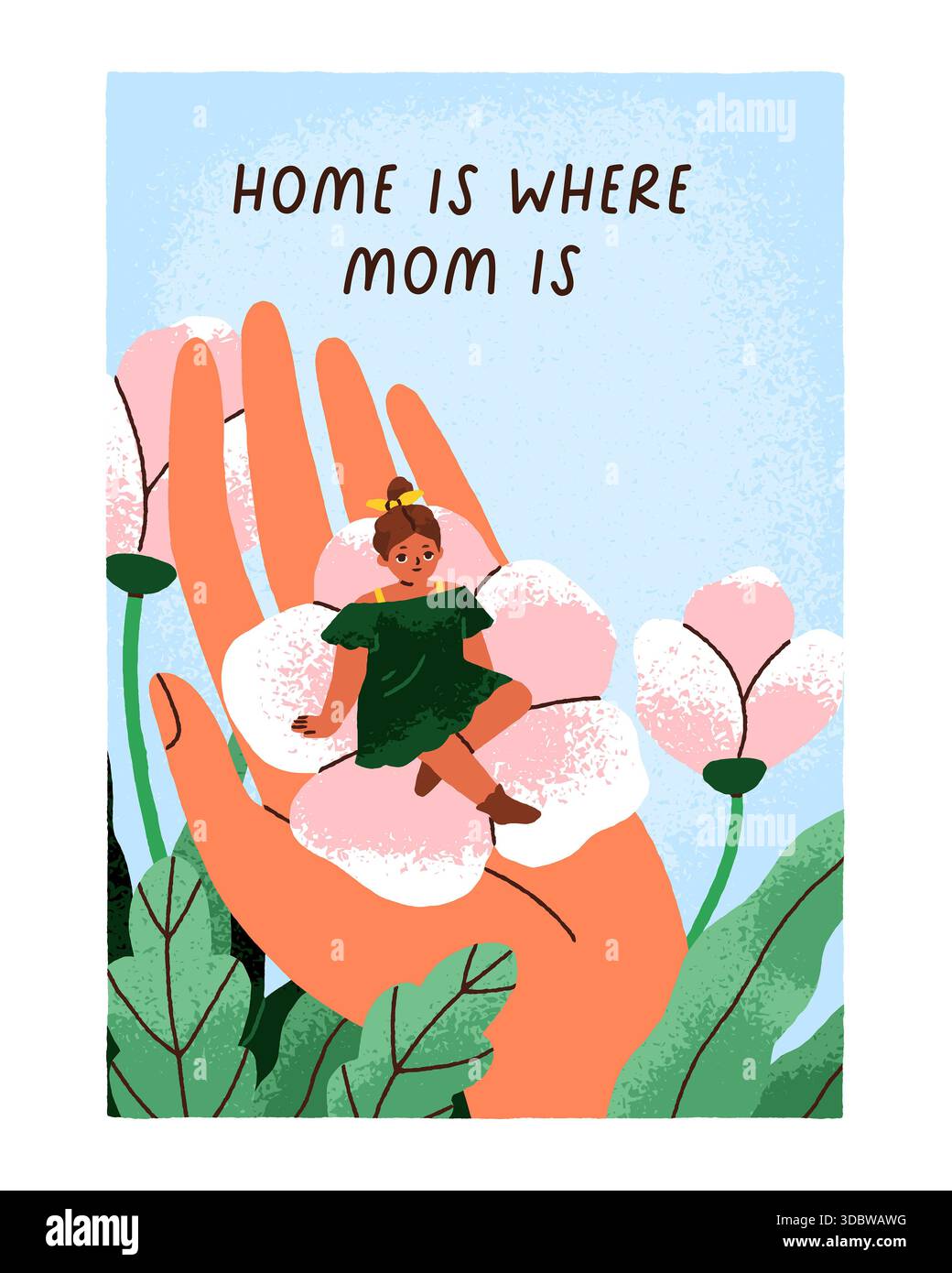 Card mother day design Cut Out Stock Images & Pictures - Alamy