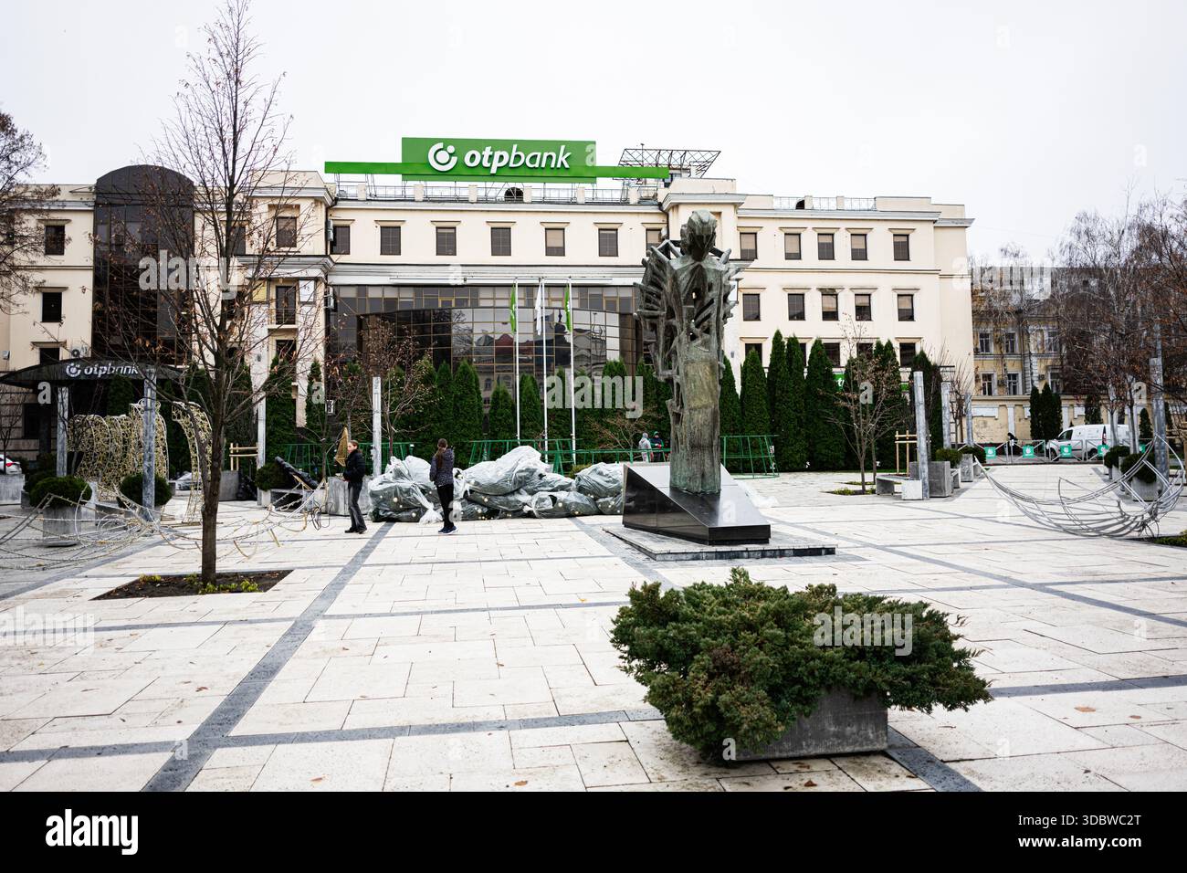 Chisinau, Moldova - November 22, 2025: Public square in Chisinau ...