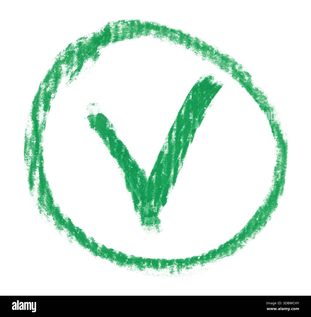 Chalk hand drawn strokes Cut Out Stock Images & Pictures - Alamy