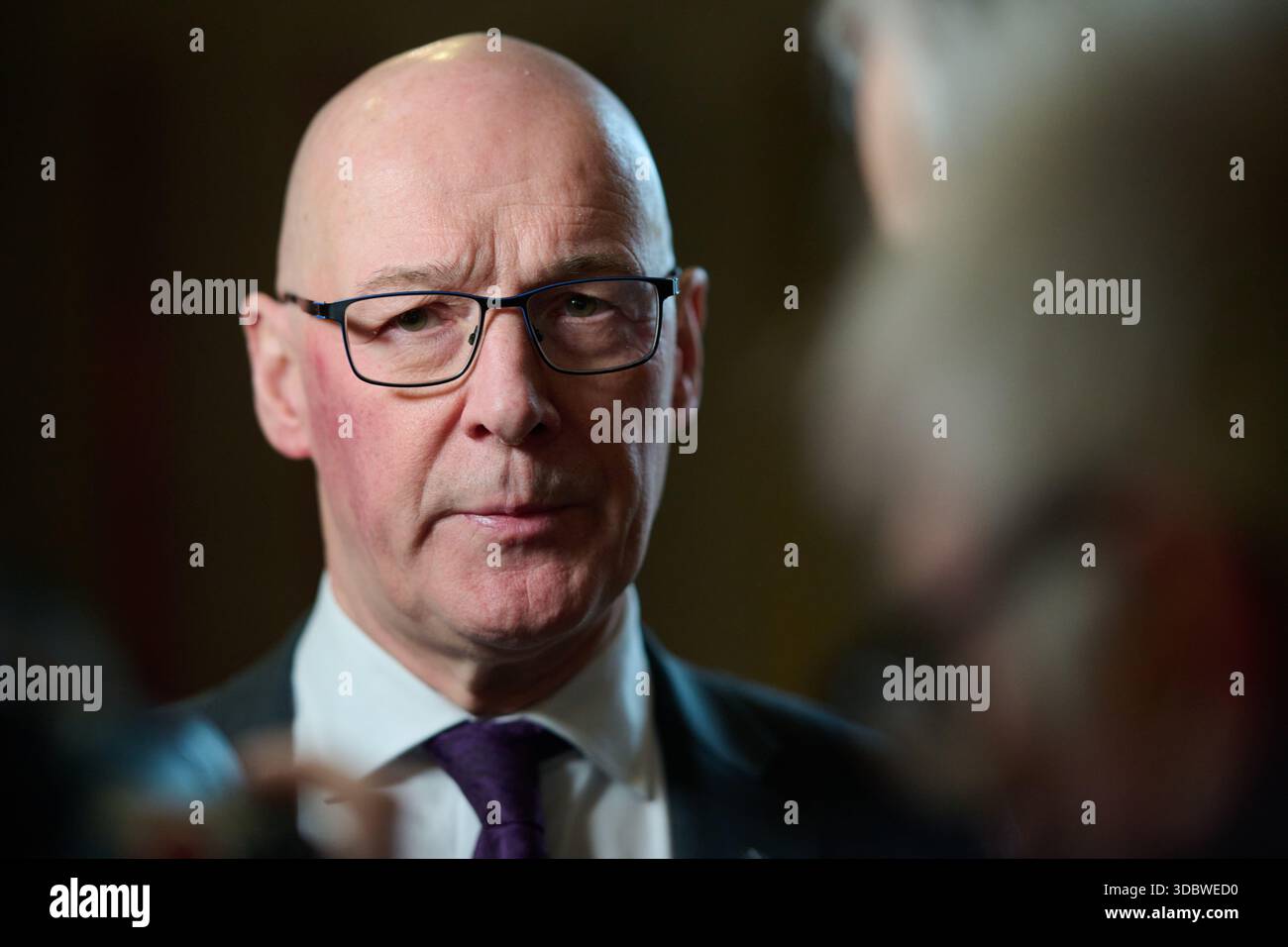 Edinburgh Scotland, UK 18 December 2025. First Minister John Swinney at ...