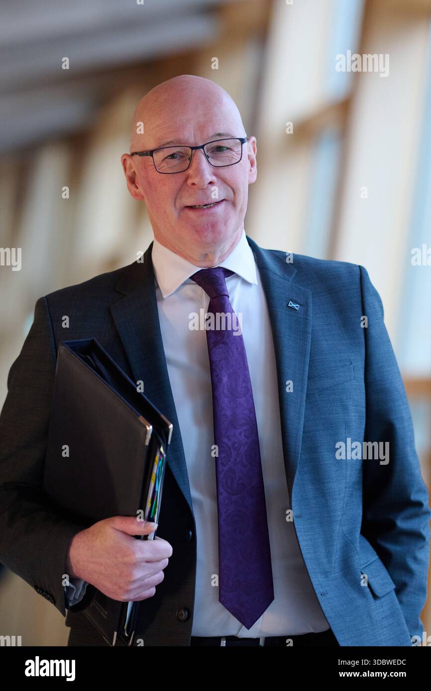 Edinburgh Scotland, UK 18 December 2025. First Minister John Swinney at ...