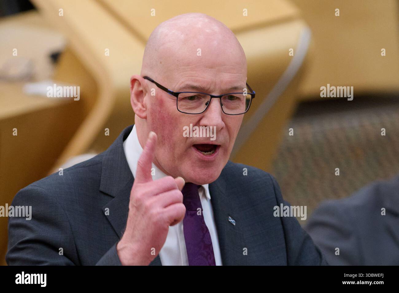 Edinburgh Scotland, UK 18 December 2025. First Minister John Swinney at ...