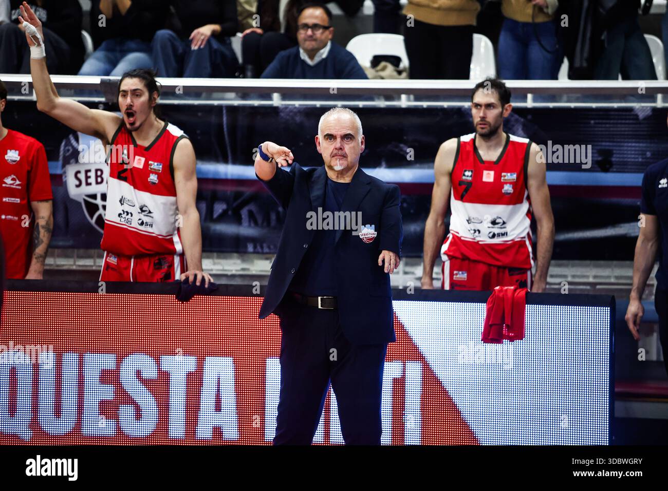 12/17/2025 - Franco Ciani (ITA) - Coach Real Sebastiani Rieti during ...