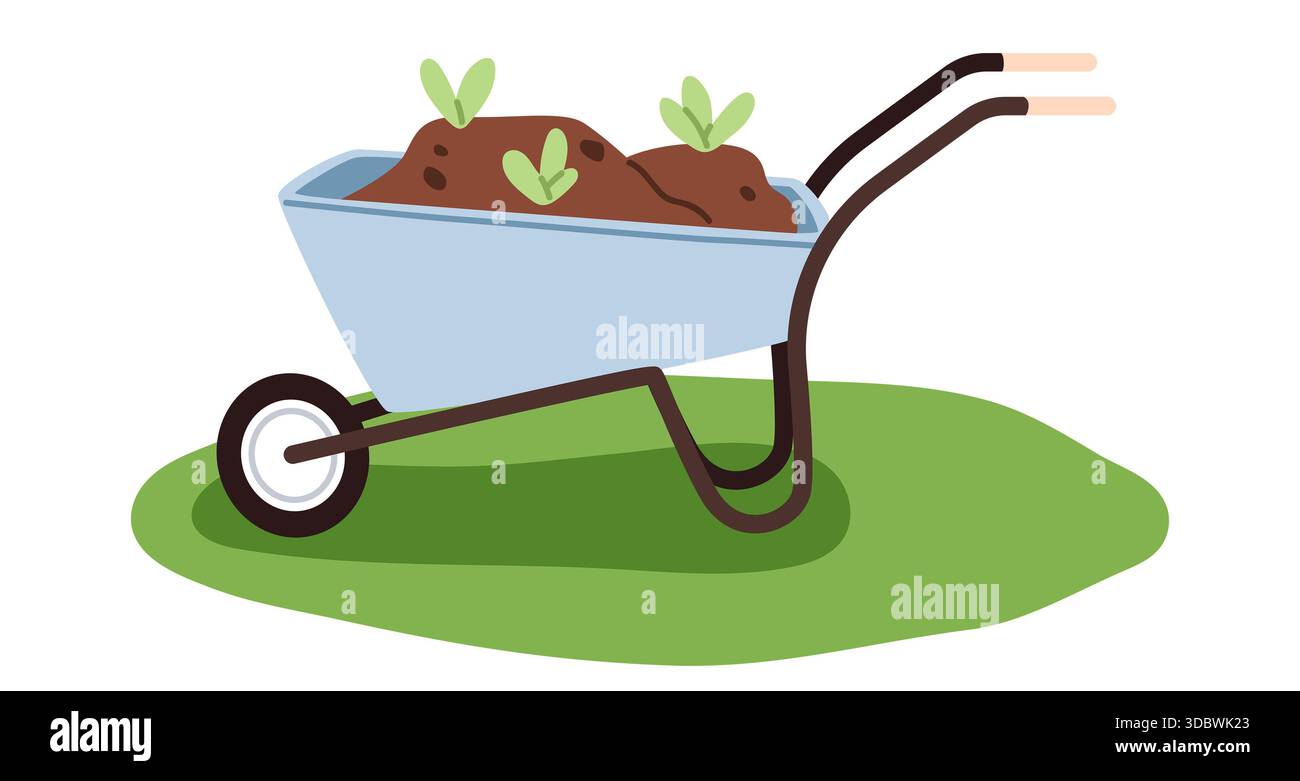 Planting work in garden Cut Out Stock Images & Pictures - Alamy