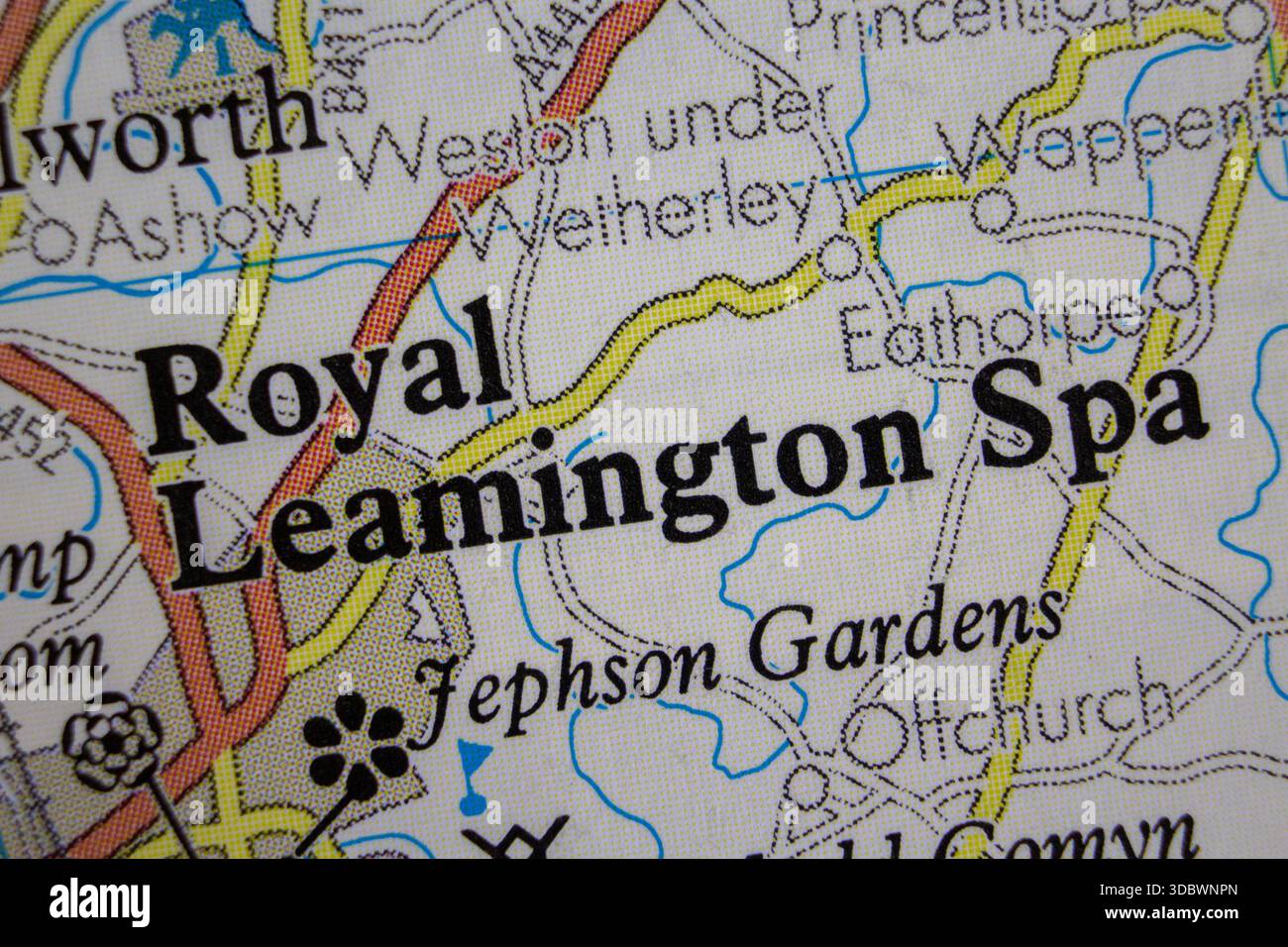 Royal leamington spa map hi-res stock photography and images - Alamy