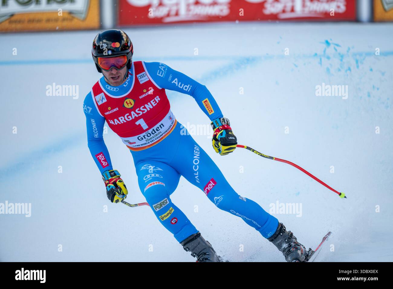 Mattia Casse (ITA) in action during 2026 Audi FIS Ski World Cup - Men's ...