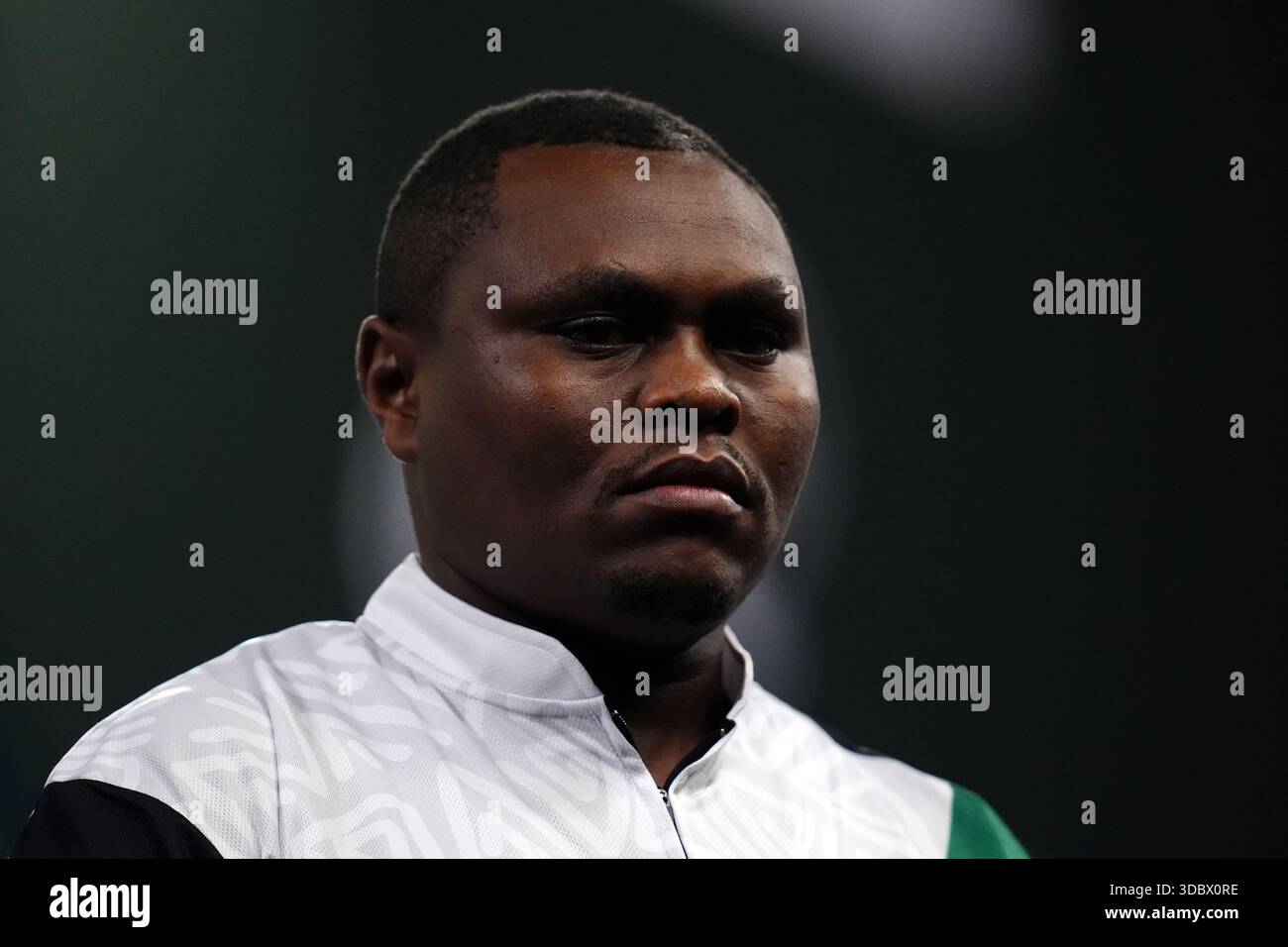 David Munyua ahead of his match against Mike De Decker on day eight of ...
