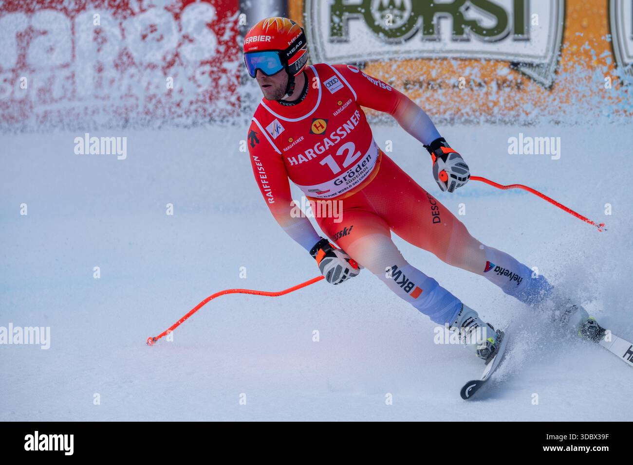 Justin Murisier (SUI) at the arrival during 2026 Audi FIS Ski World Cup ...