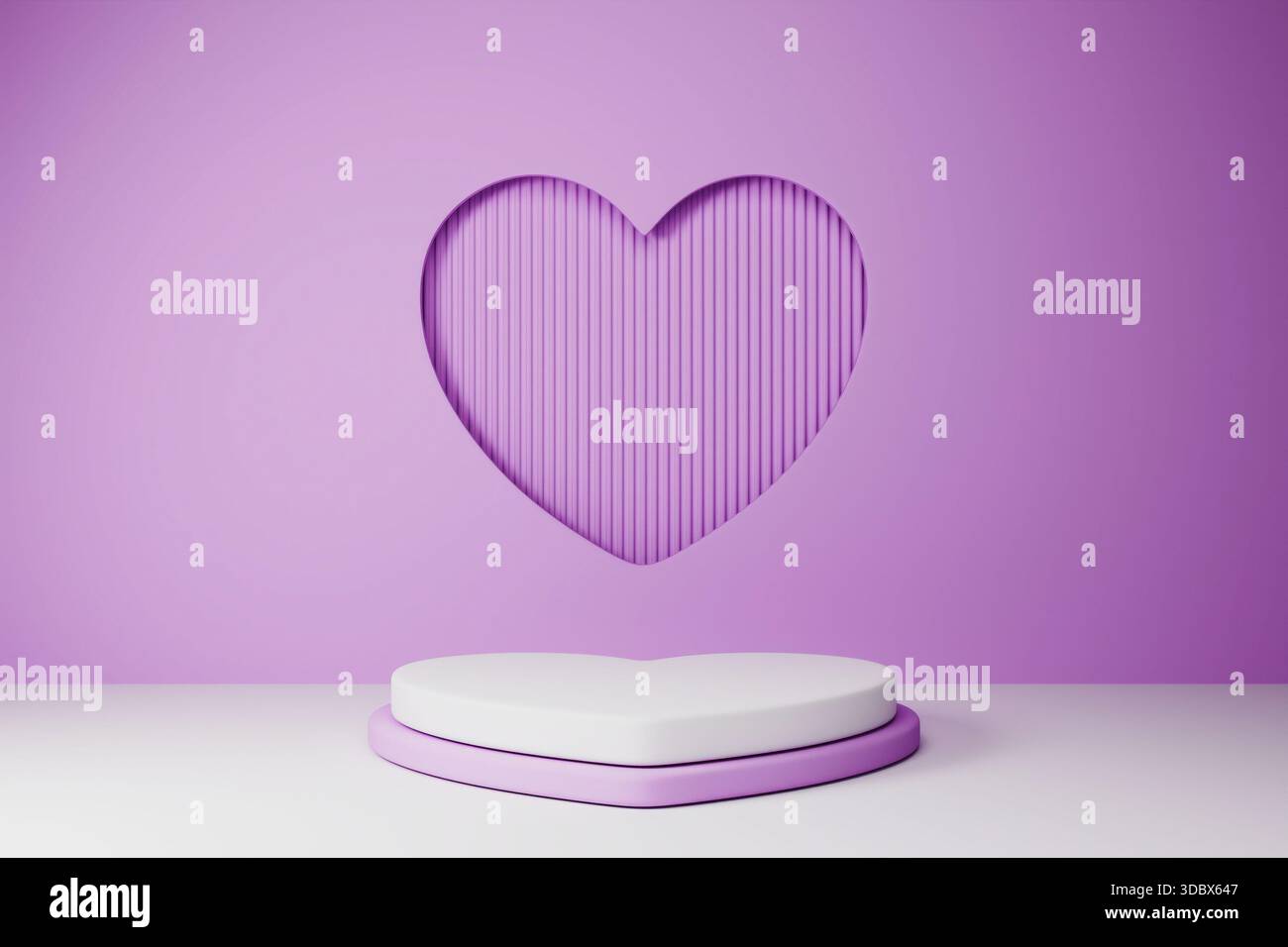 Purple lilac podium 3d hi-res stock photography and images - Alamy