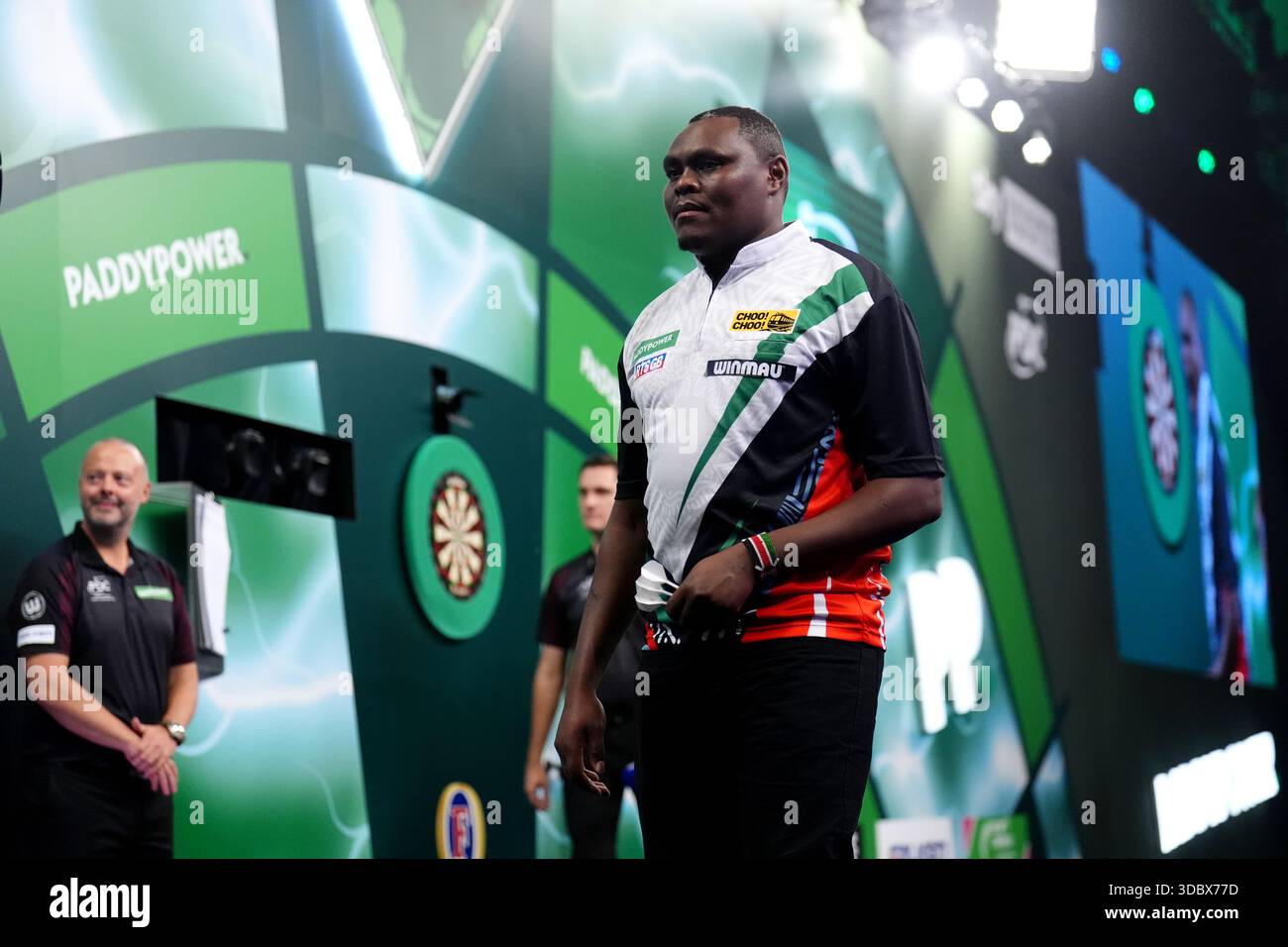 David Munyua after defeating Mike De Decker on day eight of the Paddy ...