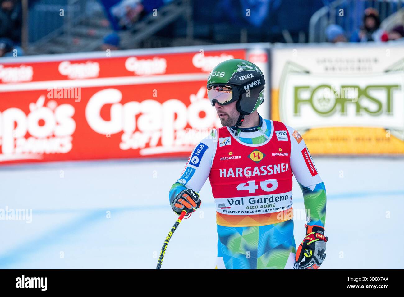 Martin Cater (SLO) disappointed for the result during 2026 Audi FIS Ski ...