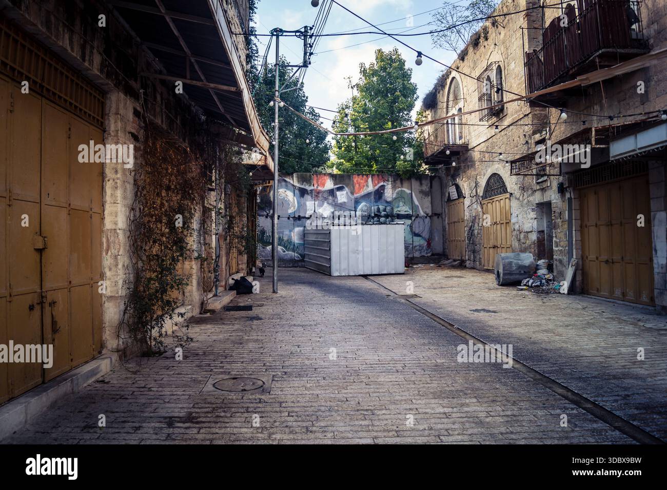 Hebron, West Bank, December 17, 2025 Heavy metal separation gates and ...