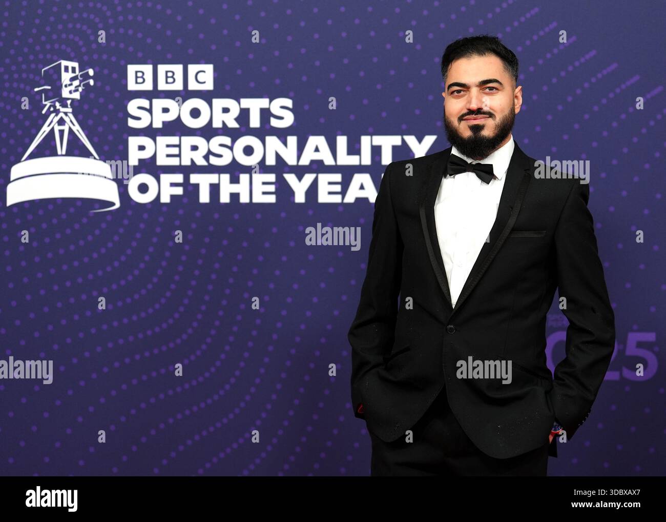Khawaja-Raees Mahmood arriving for the 2025 BBC Sports Personality of ...