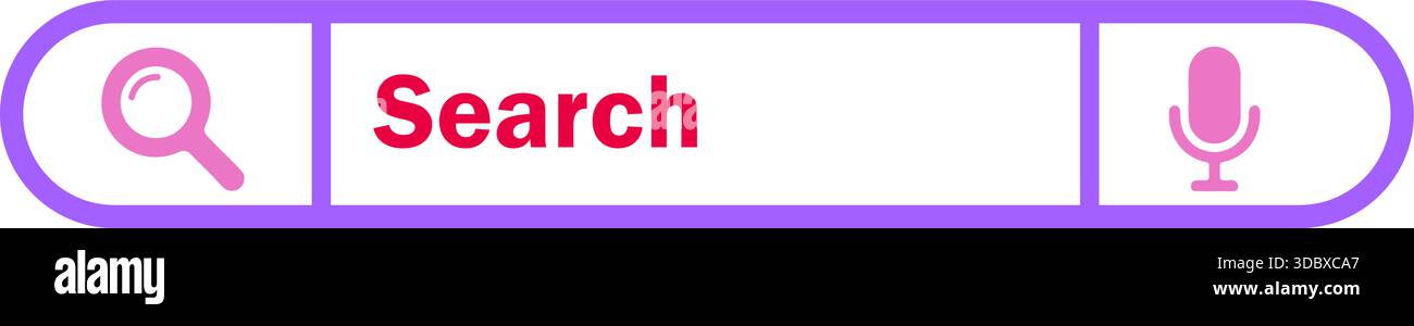 Digital search bar icons Stock Vector Images - Alamy