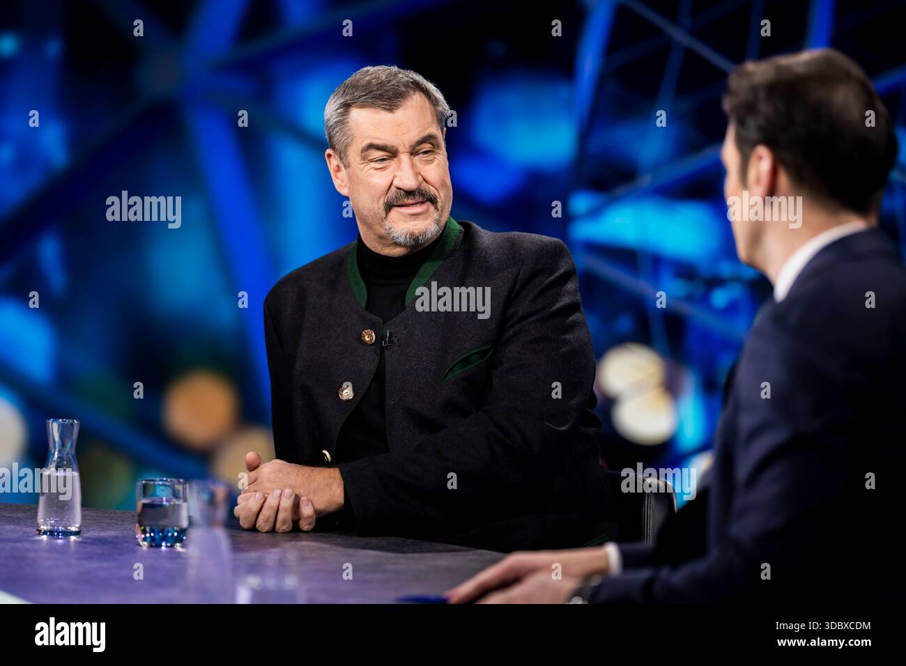 18 December 2025, Berlin: Markus Söder (CSU, l), Minister President of ...