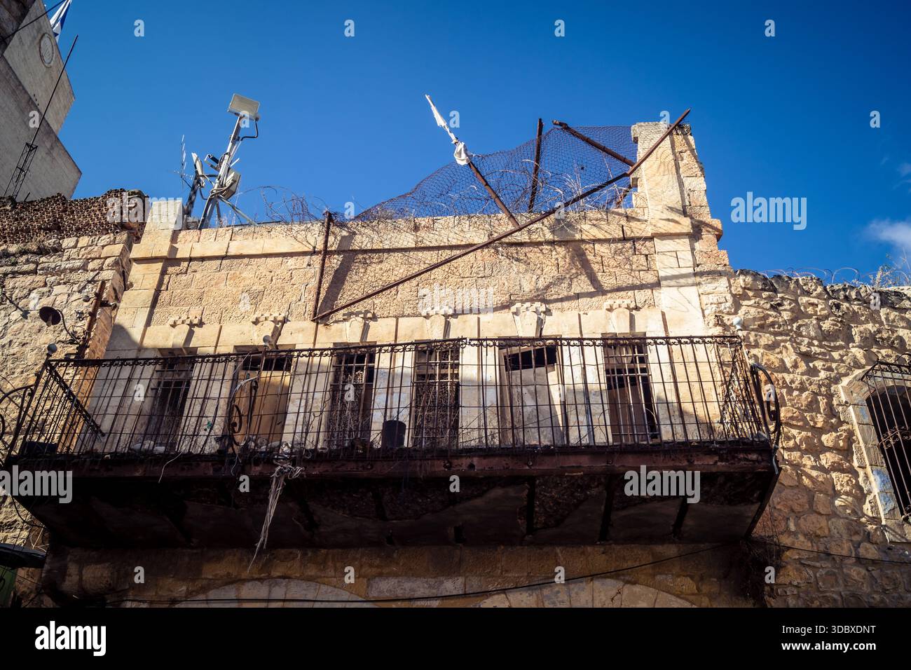 Hebron, West Bank, December 17, 2025 Heavy metal separation gates and ...