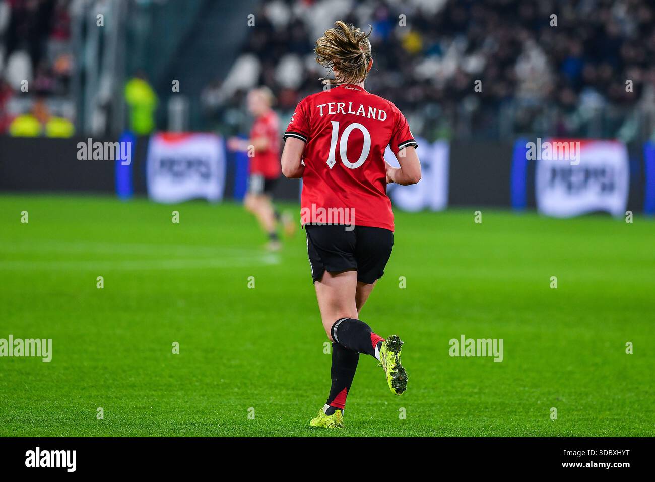 Elisabeth Terland of Manchester United Women FC seen in action during ...