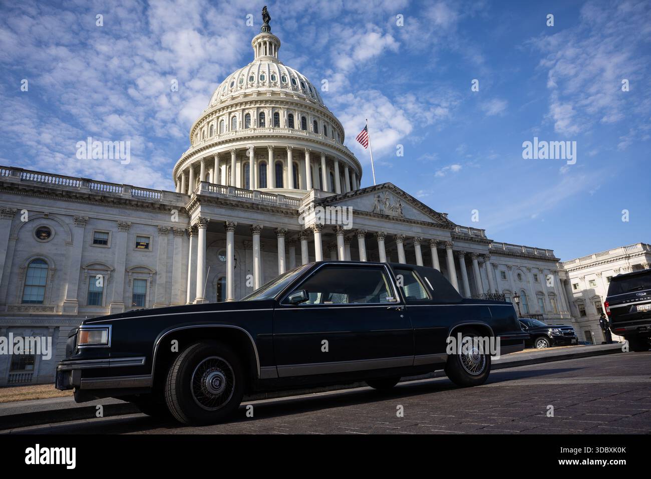 The U.S. Capitol building is seen Dec. 18, 2025. In the foreground, a ...