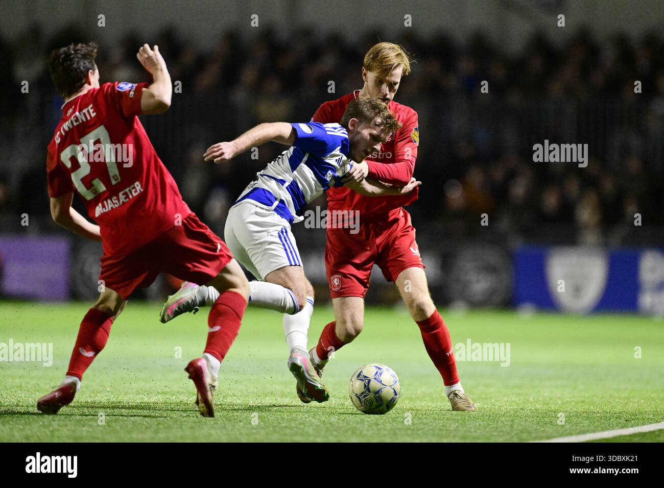 SPAKENBURG - (L-R) Sondre Orjaseter of FC Twente, Jay den Haan of ...