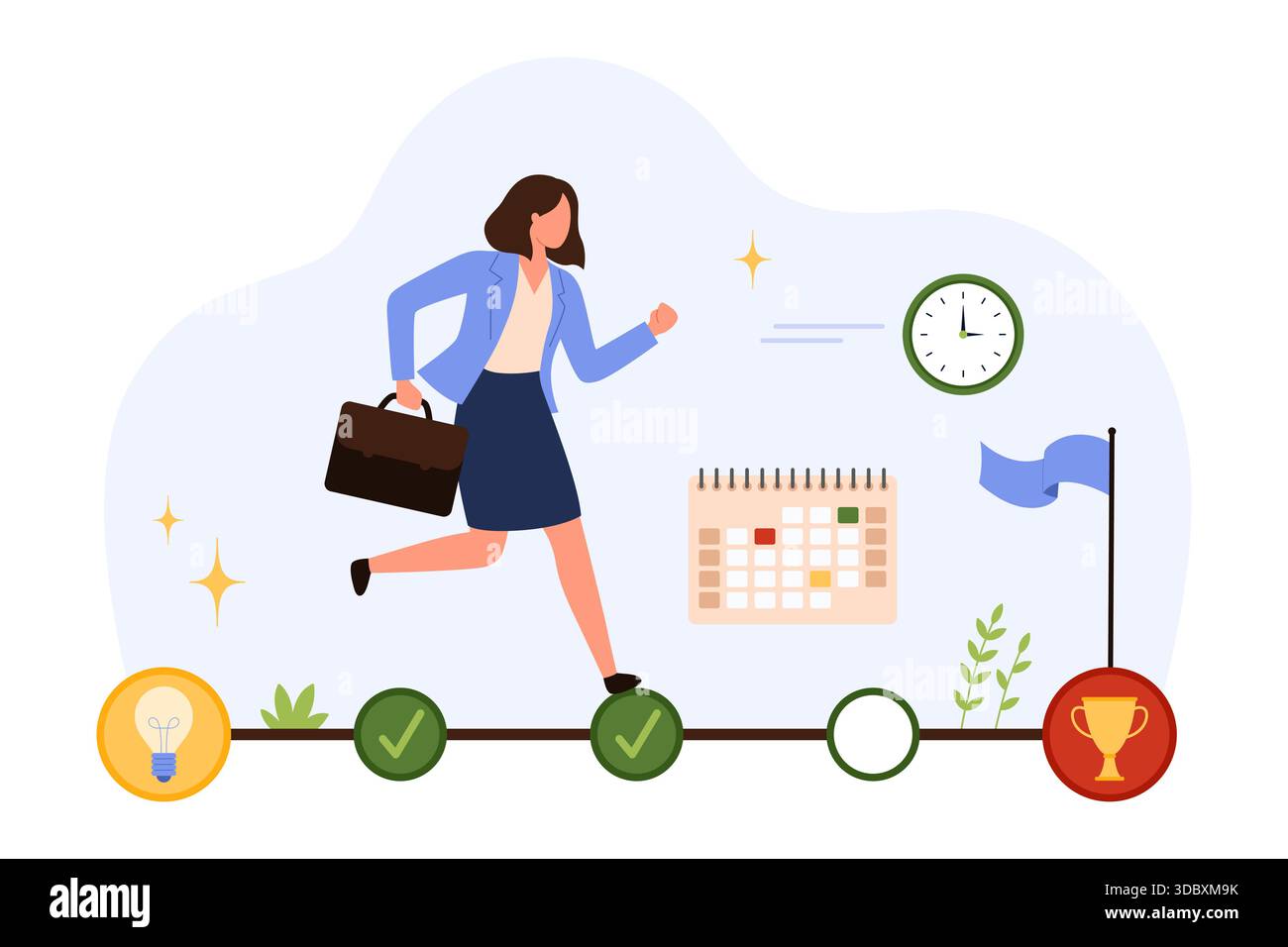 Professional milestones Stock Vector Images - Alamy