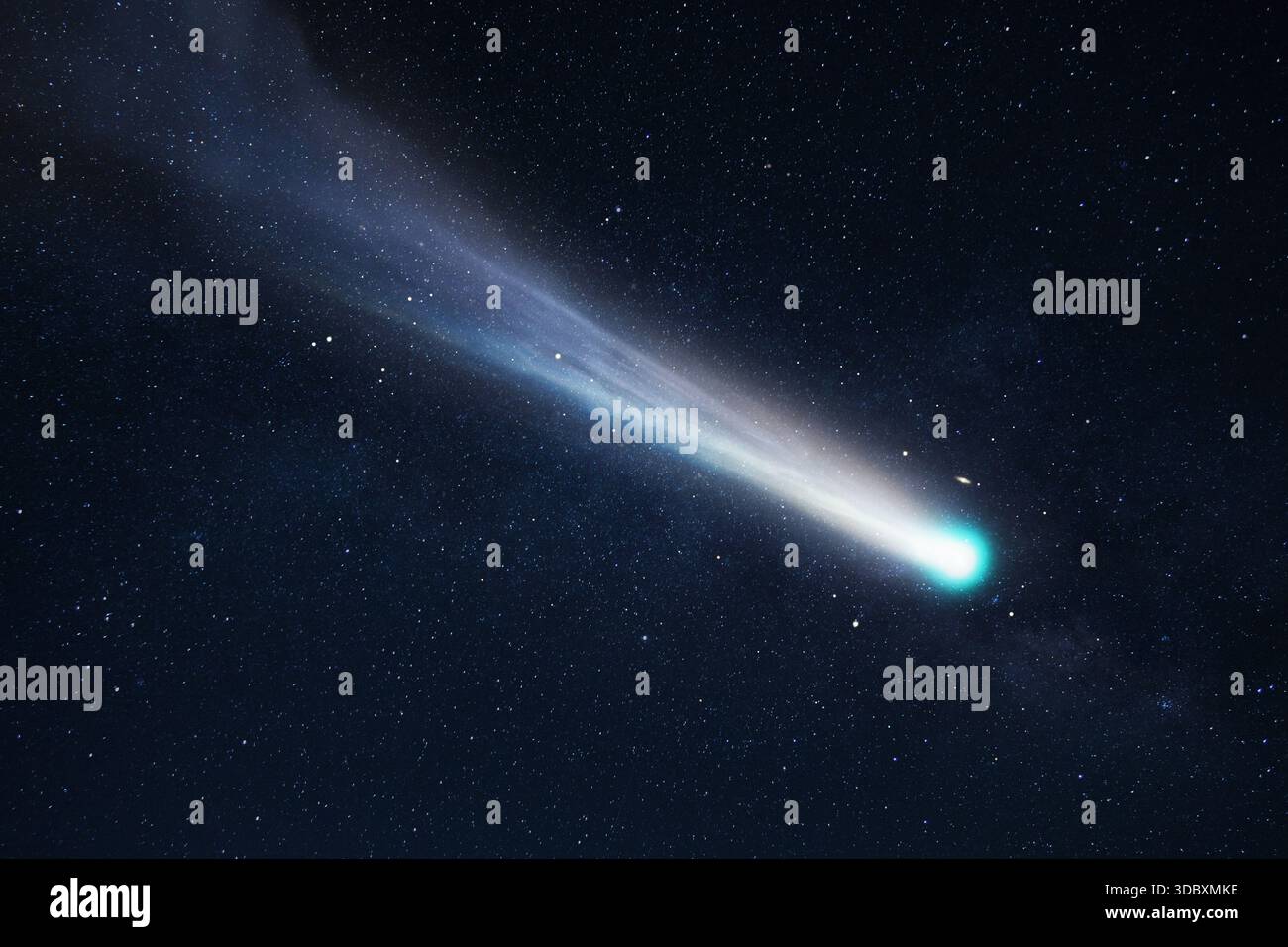Comet 2025 In Space. Celestial Body Flying Through The Deep Cosmos ...