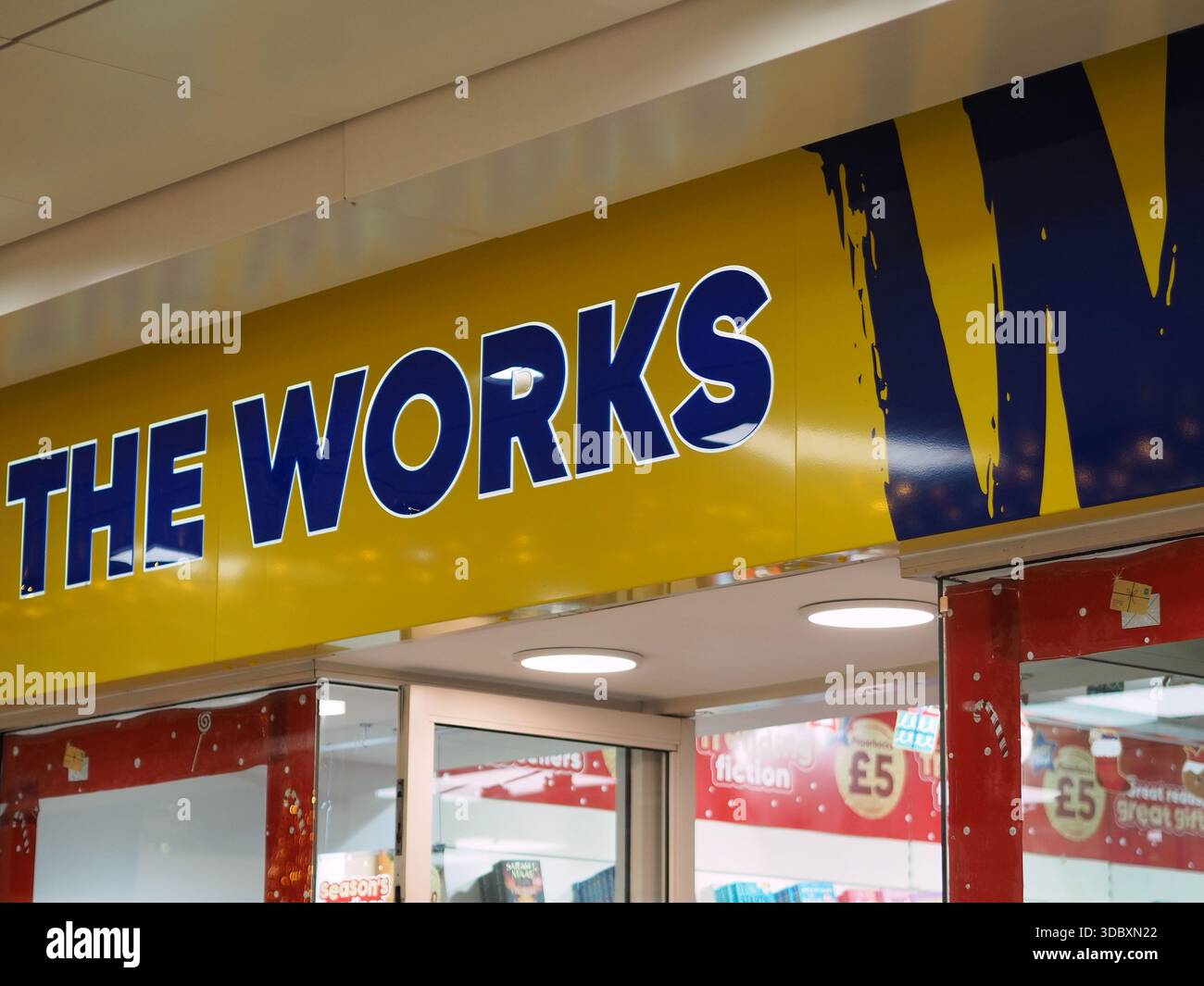 The Works store sign at the Mander Centre, Wolverhampton - December ...