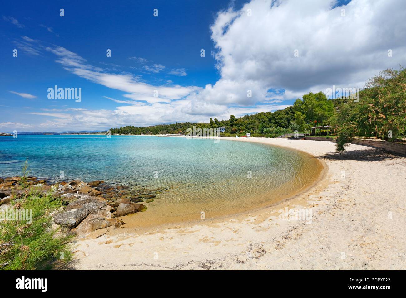 The Kalogria beach in Chalkidiki, Greece Stock Photo - Alamy