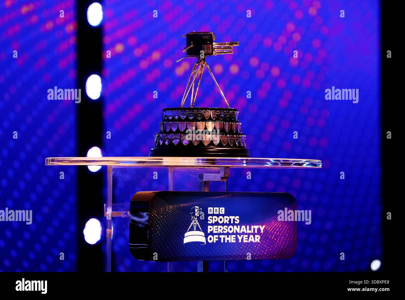 The BBC Sports Personality of the Year trophy during the 2025 BBC ...