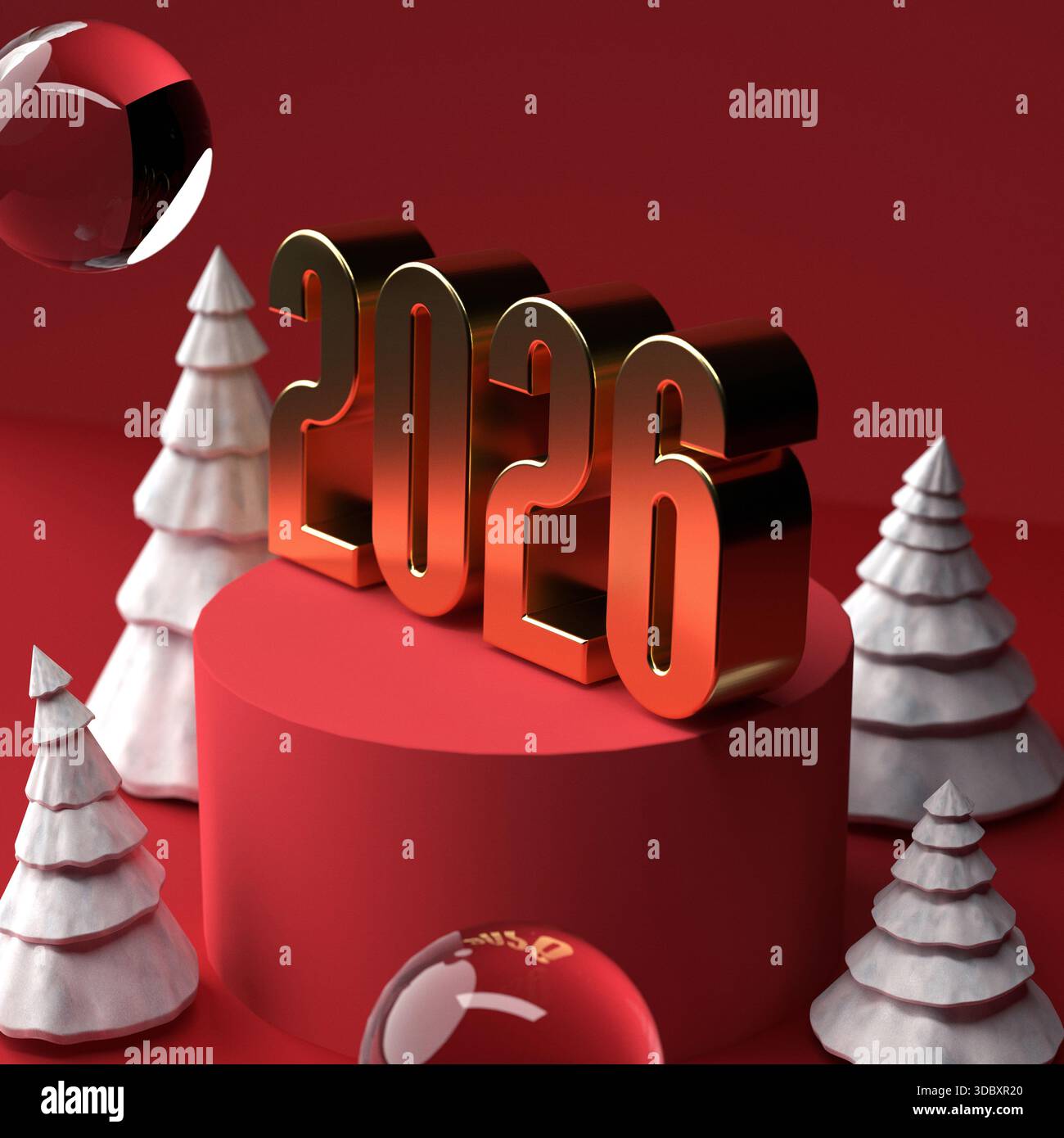 2026 card stylized numbers hi-res stock photography and images - Alamy