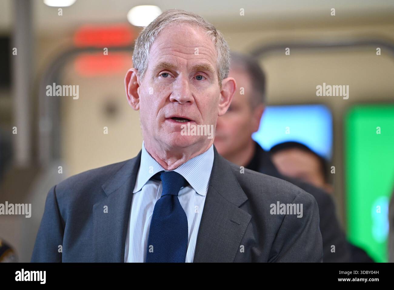 MTA CEO Janno Lieber speaks at a press conference held by Governor ...