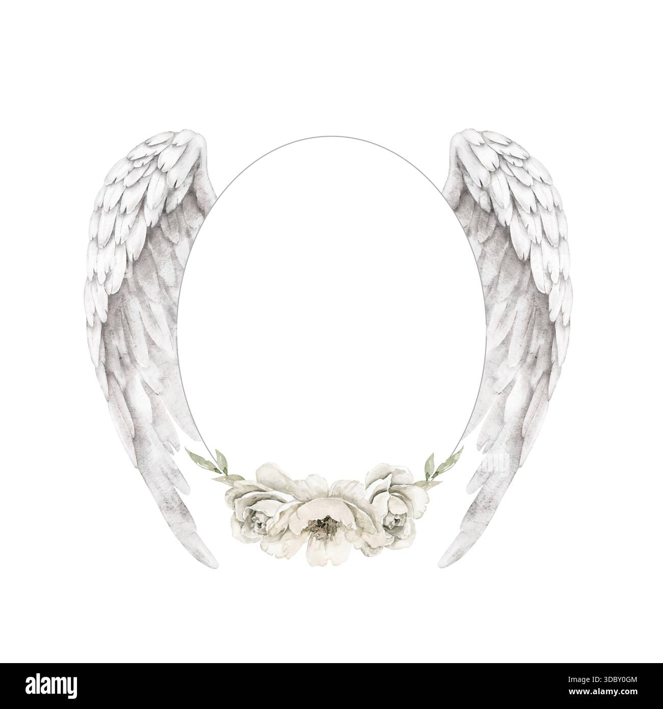 Hand drawn oval frame Cut Out Stock Images & Pictures - Alamy