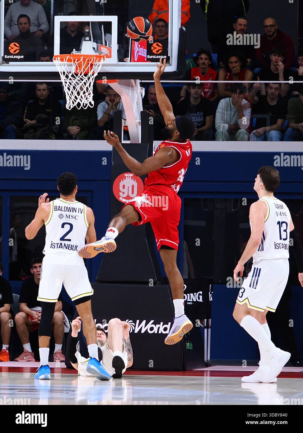 Josh Nebo (EA7 Emporio Armani Olimpia Milano) during EA7 Emporio Armani ...