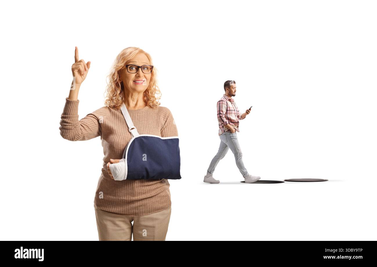 Distracted man with woman Cut Out Stock Images & Pictures - Alamy