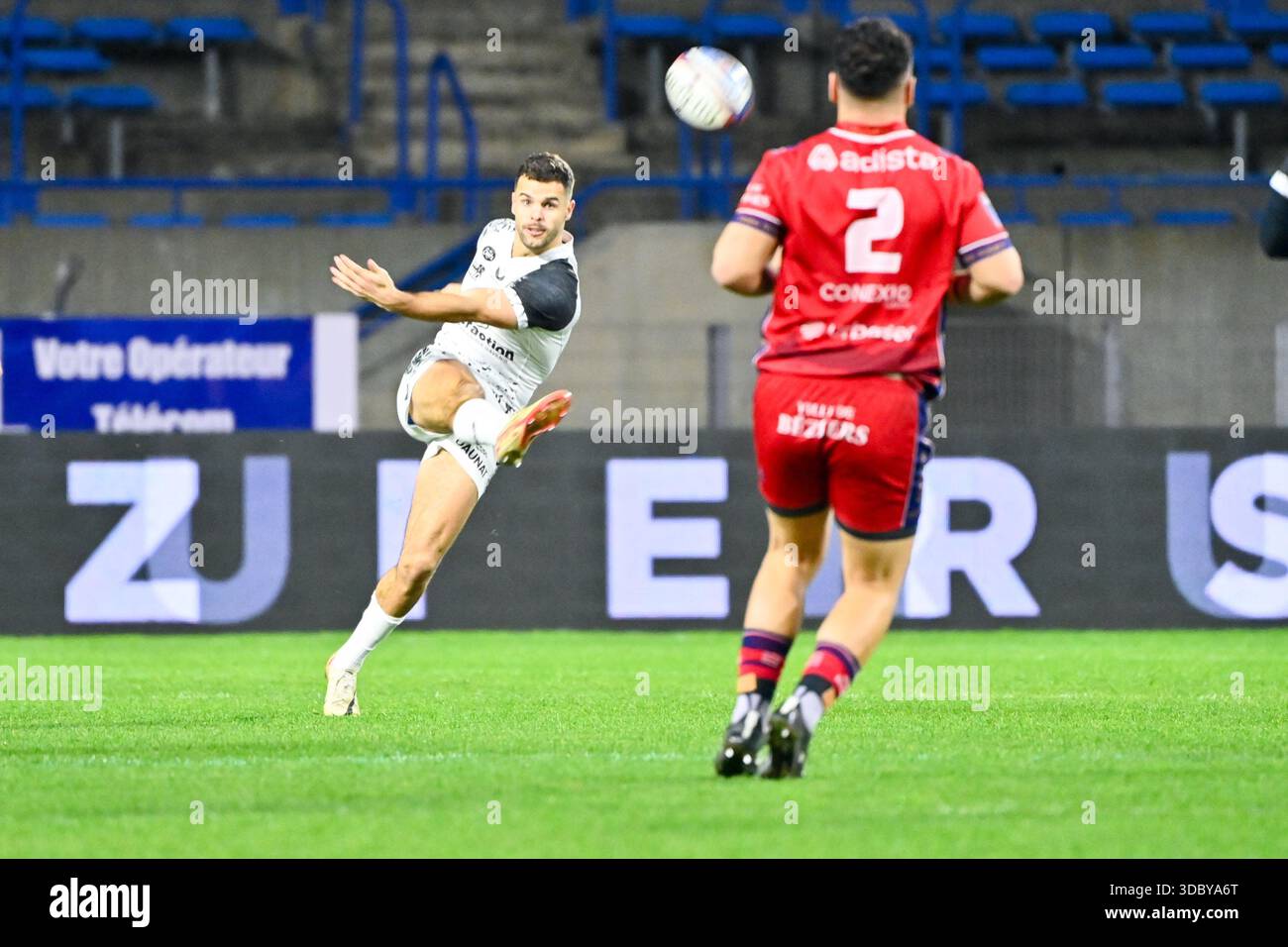 Maxime LAFAGE of Vannes during the Pro D2 match between Beziers and ...