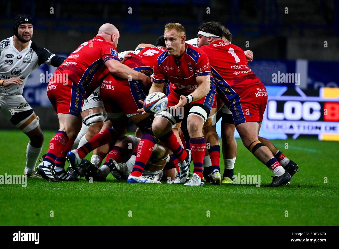 Cameron DODSON of Beziers during the Pro D2 match between Beziers and ...