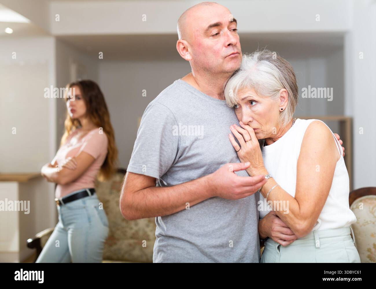 Loving man trying reconcile with his wife Stock Photo - Alamy