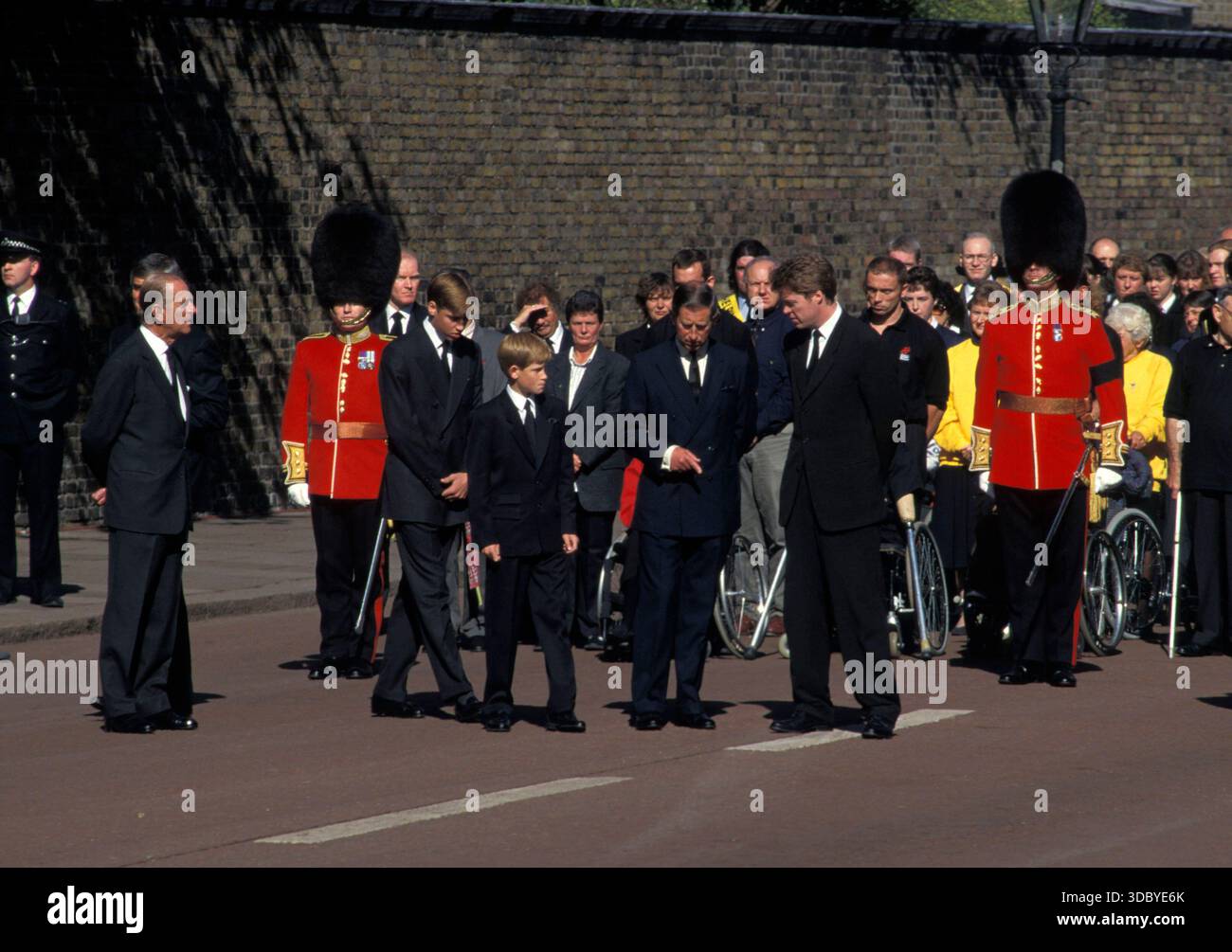 HRH PRINCE PHILLIP, PRINCE WILLIAM, PRINCE HARRY, PRINCE CHALRESFuneral ...