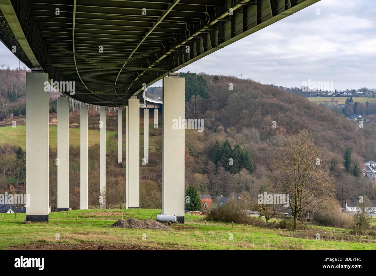 The Wiehltal Bridge, A4 motorway, the motorway bridge is considered to ...