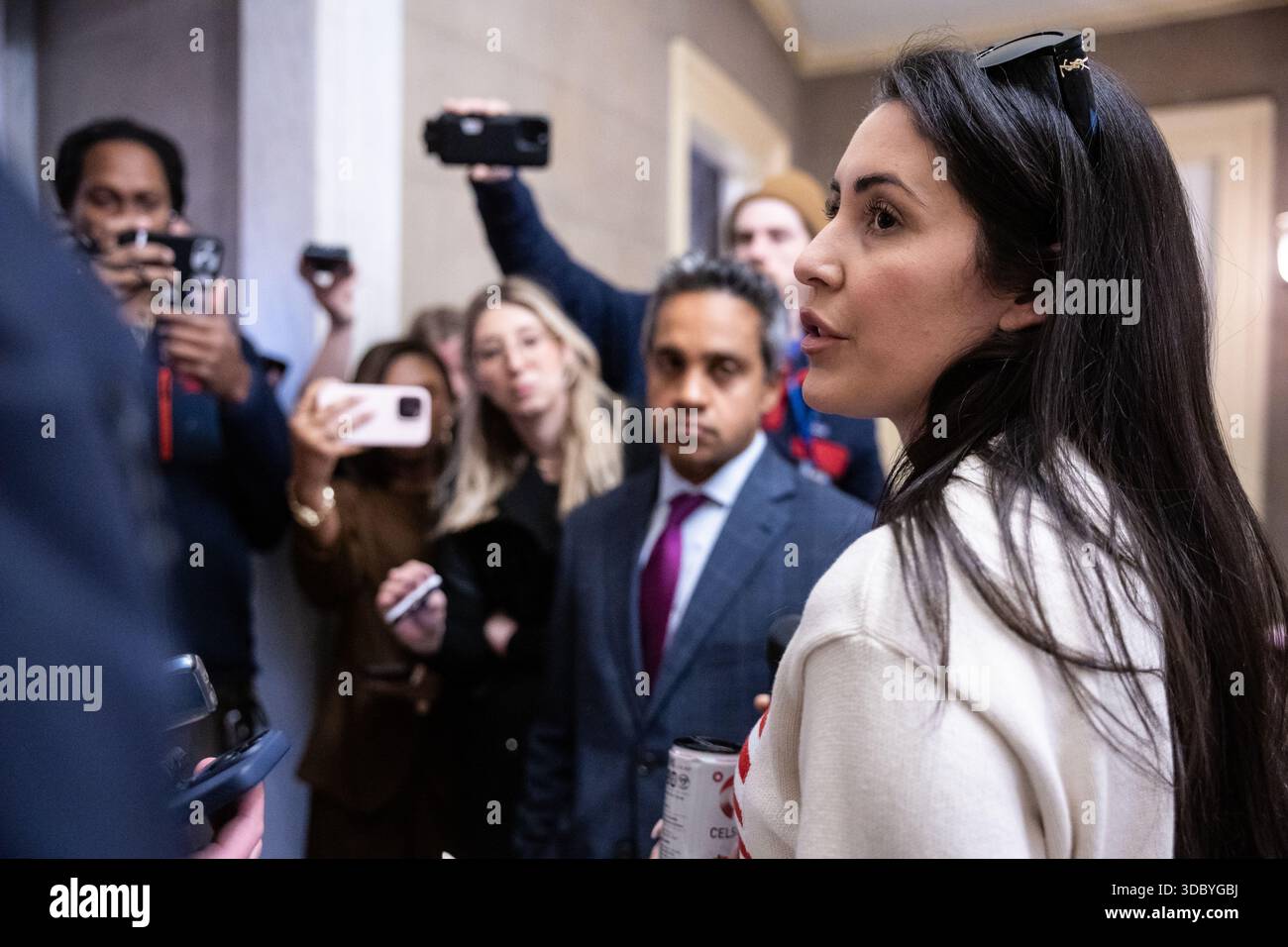 Rep. Anna Paulina Luna (R-Fla.) speaks with reporters at the U.S ...