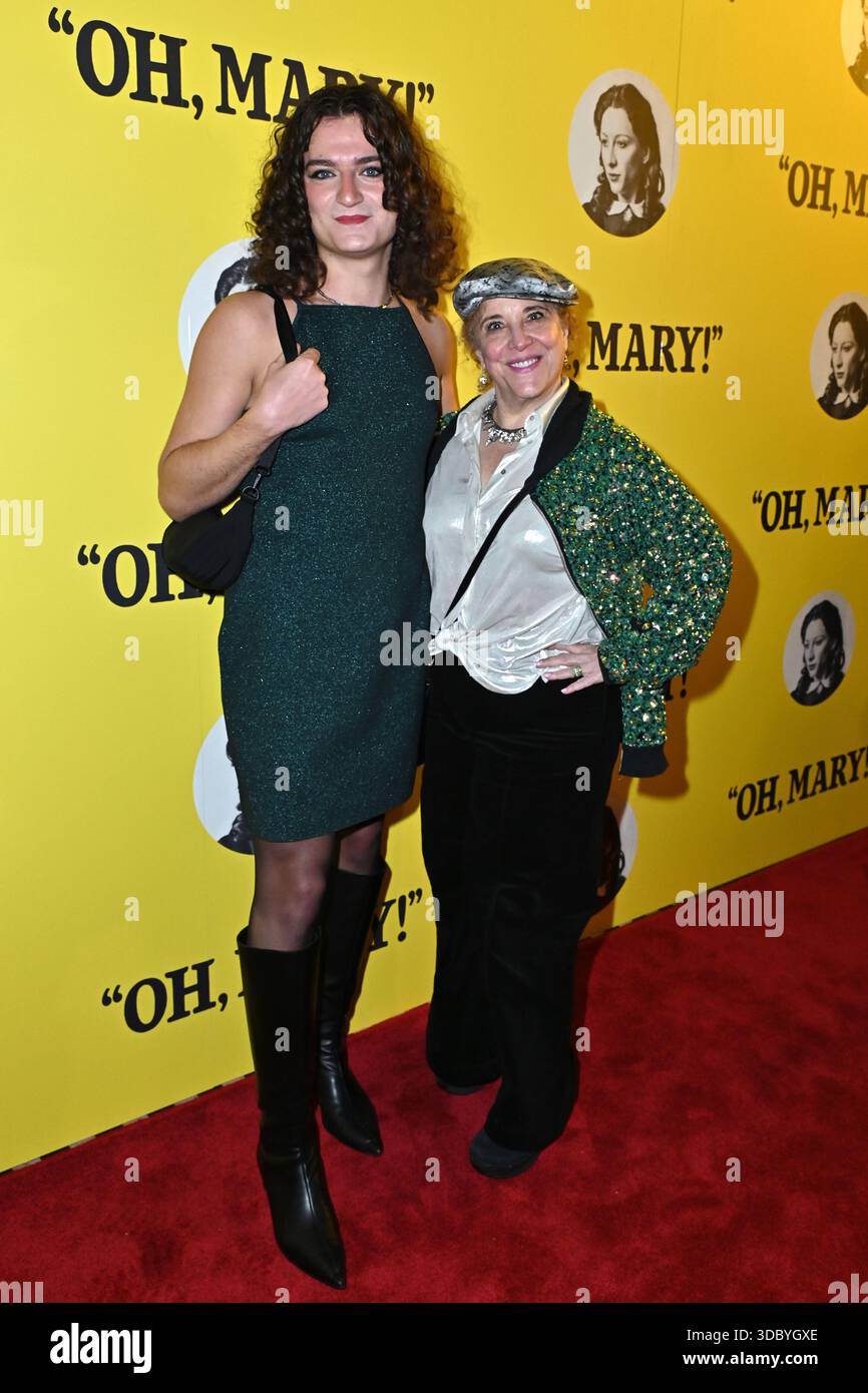 Toby Marlow and Claudia Shear attends "Oh, Mary!" Press Night at the ...