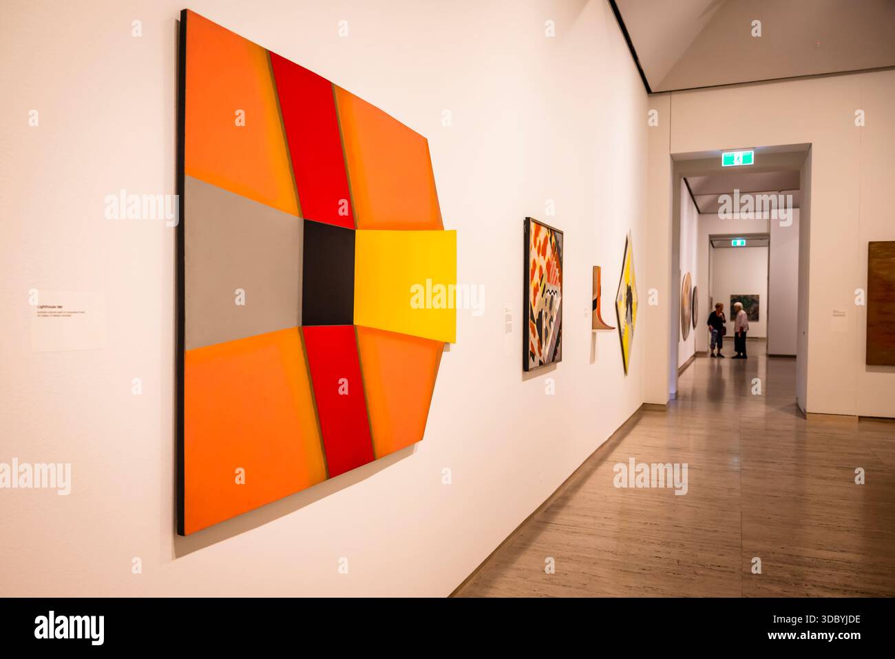 Abstract painting 'Lighthouse', 1969, by Janet Dawson, "Far Away, So ...
